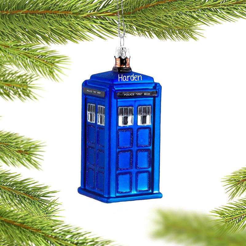 Personalized Doctor Who Tardis Christmas Ornament - Personalized ...