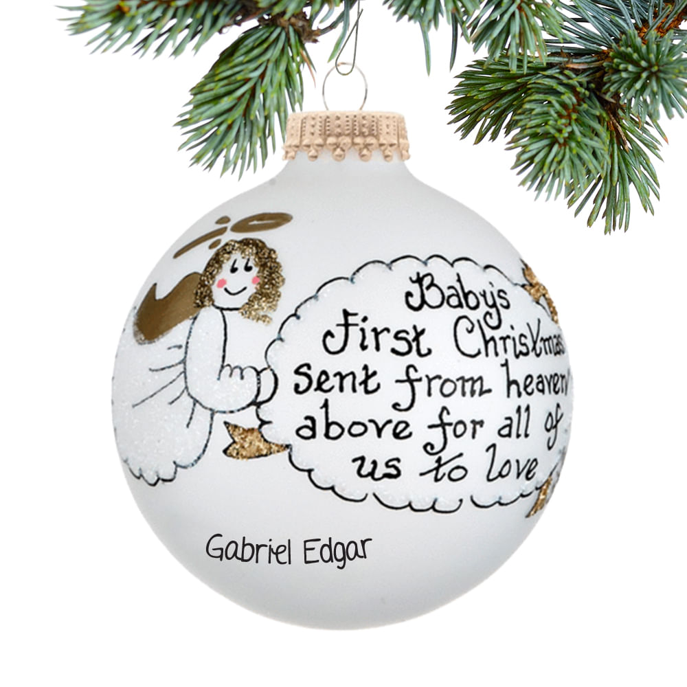 Personalized Baby Christmas Ornament - Personalized Christmas Ornaments ...