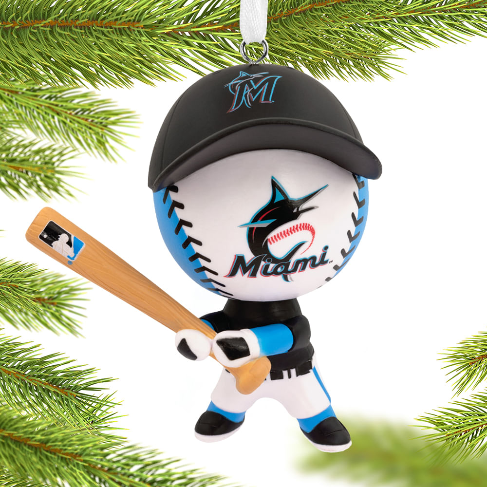 Hallmark Miami Marlins Bouncing Buddy Christmas Ornament - Personalized ...