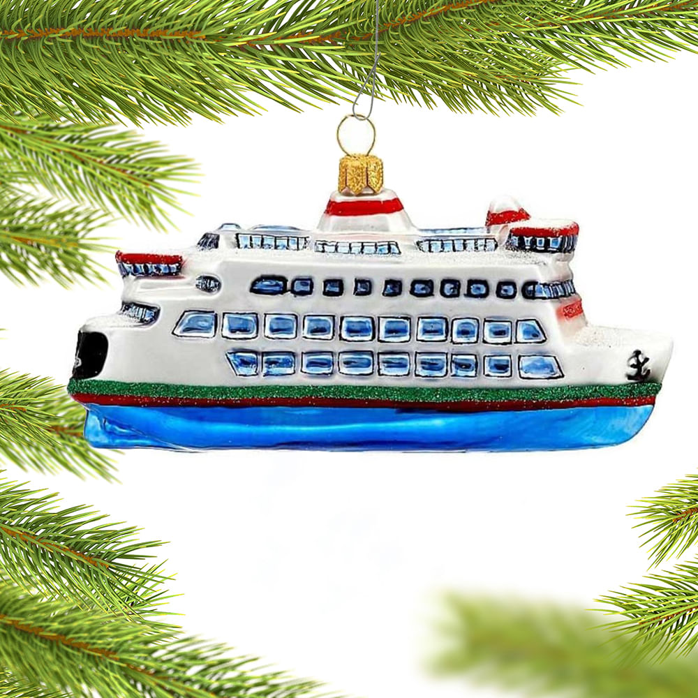 Seattle Ferry Boat Christmas Ornament - Personalized Christmas ...