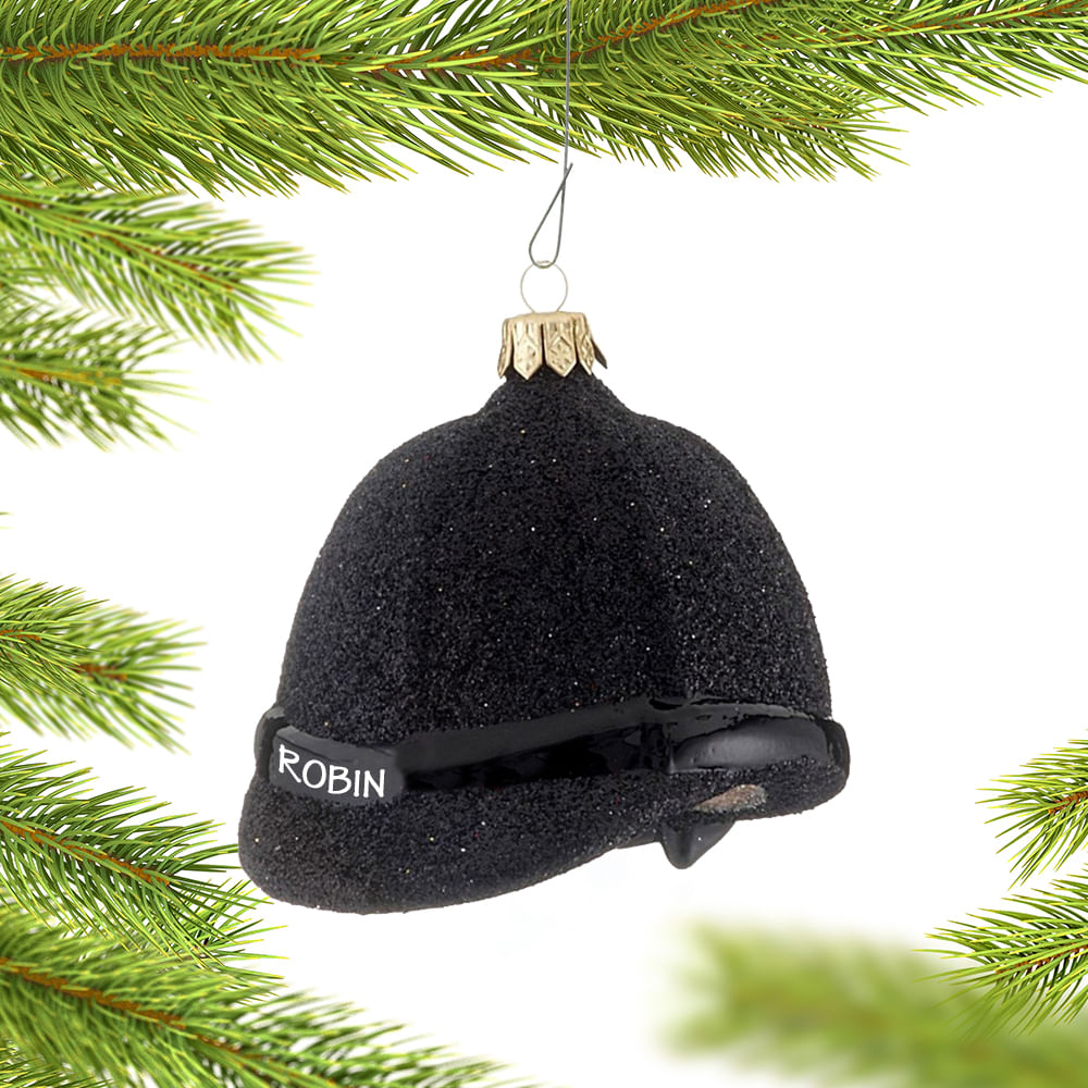 Personalized English Riding Hat Christmas Ornament - Personalized ...