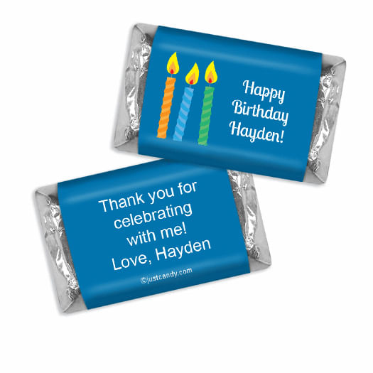 Personalized Birthday Candles Deluxe Candy Buffet - Personalized ...