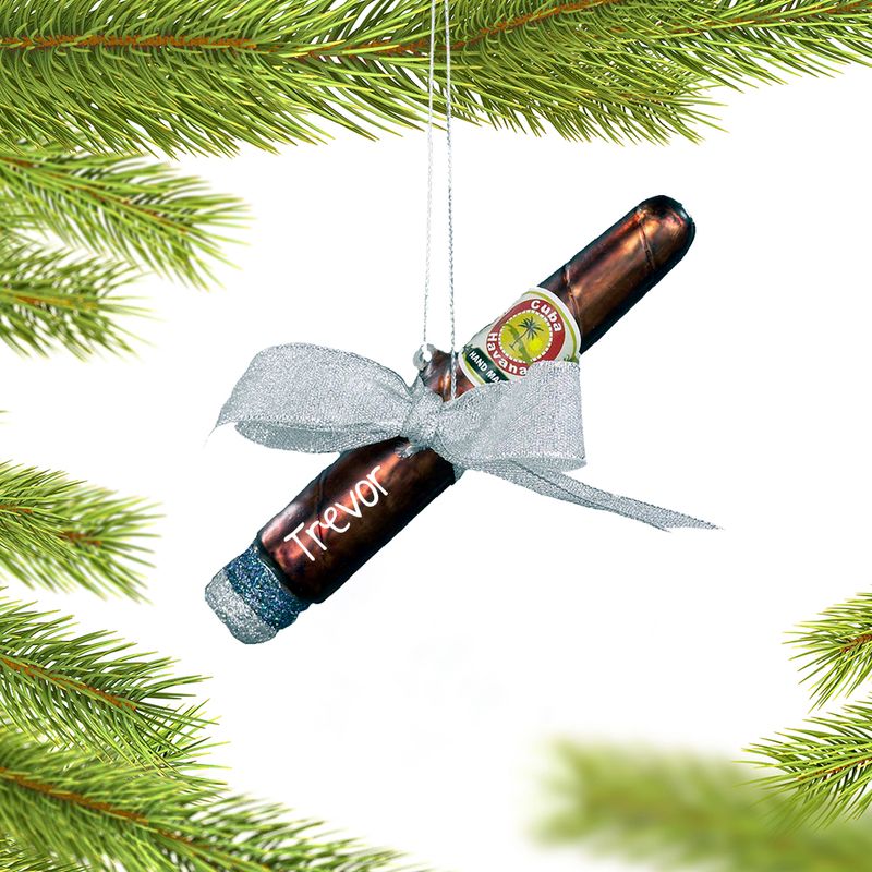 Personalized Cigar Christmas Ornament - Personalized Christmas ...