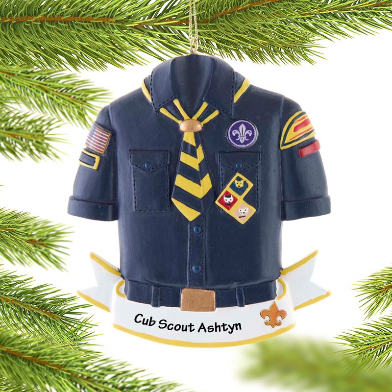 Personalized Cub Scout Christmas Ornament Personalized Christmas