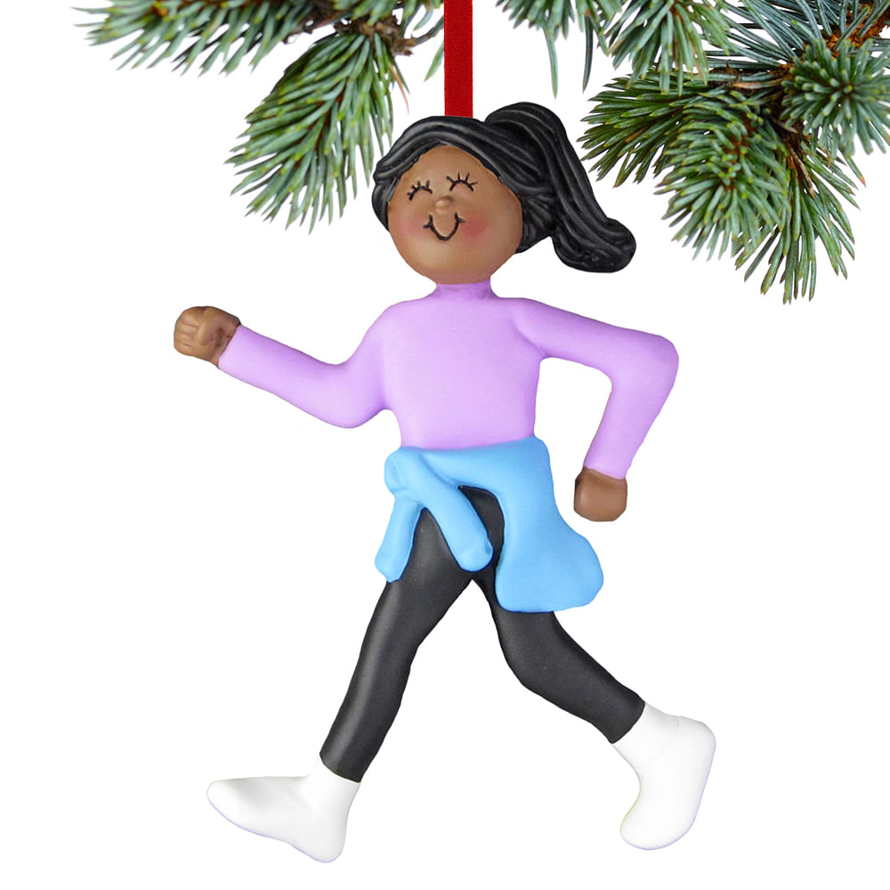 Power Walker Female Christmas Ornament - Personalized Christmas ...