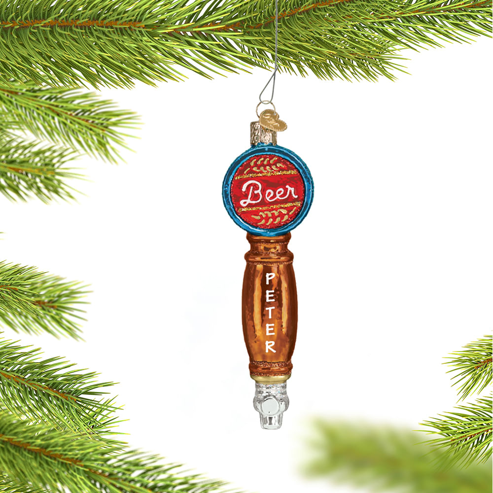 Personalized Beer Tap Christmas Ornament - Personalized Christmas ...