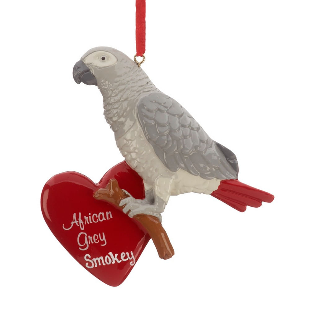 African Grey Parrot - Personalized Christmas Ornament | Ornament Shop ...