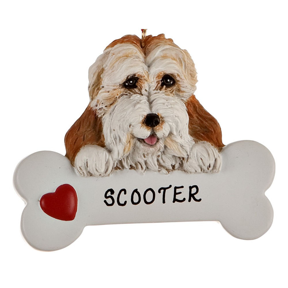 Cockapoo Dog Bone - Personalized Christmas Ornament | Ornament Shop ...