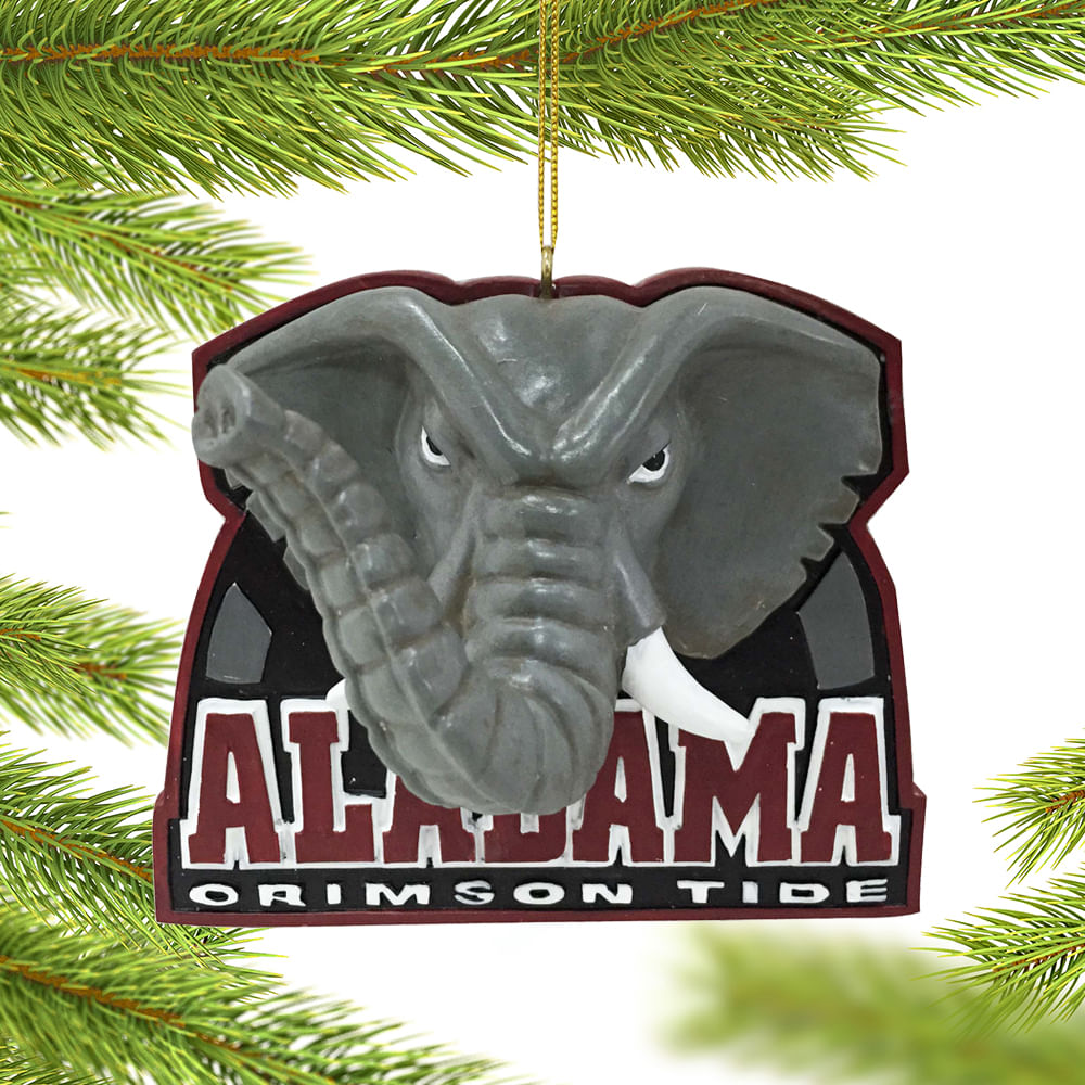 Personalized Alabama Mascot Head Christmas Ornament - Personalized ...