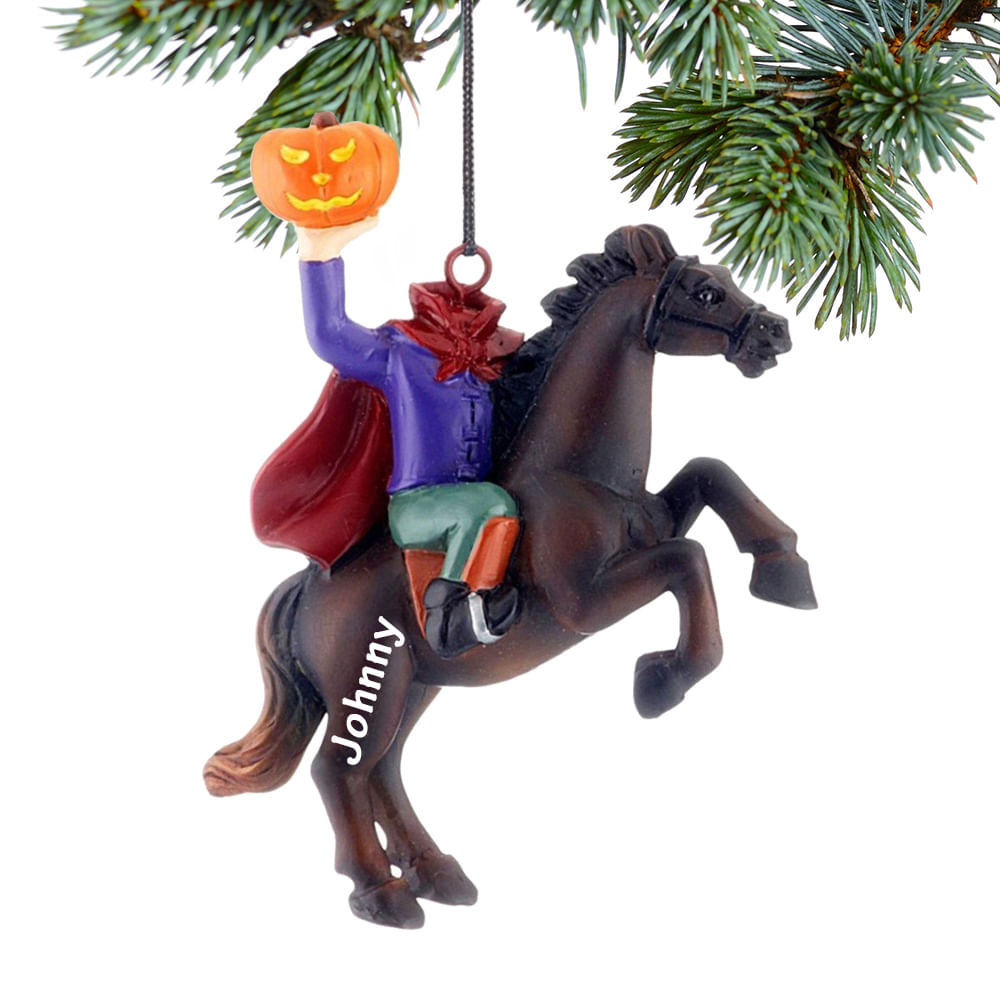 Personalized Headless Horseman Christmas Ornament - Personalized ...