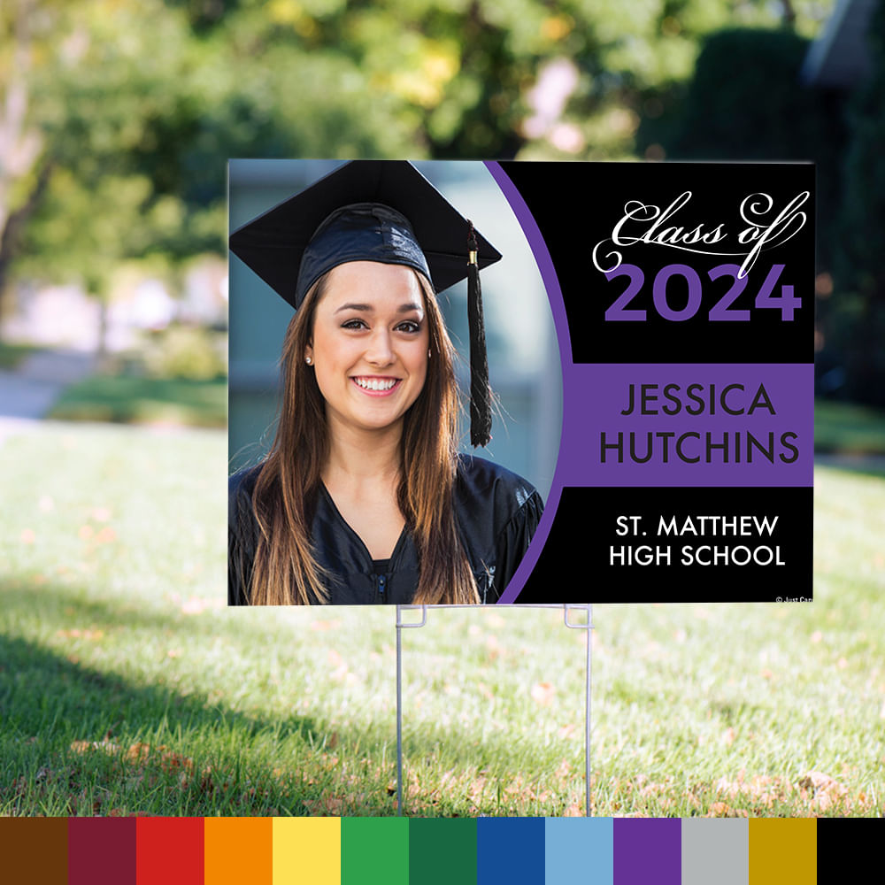 Personalized Graduation Yard Sign Class of with Photo - Personalized ...