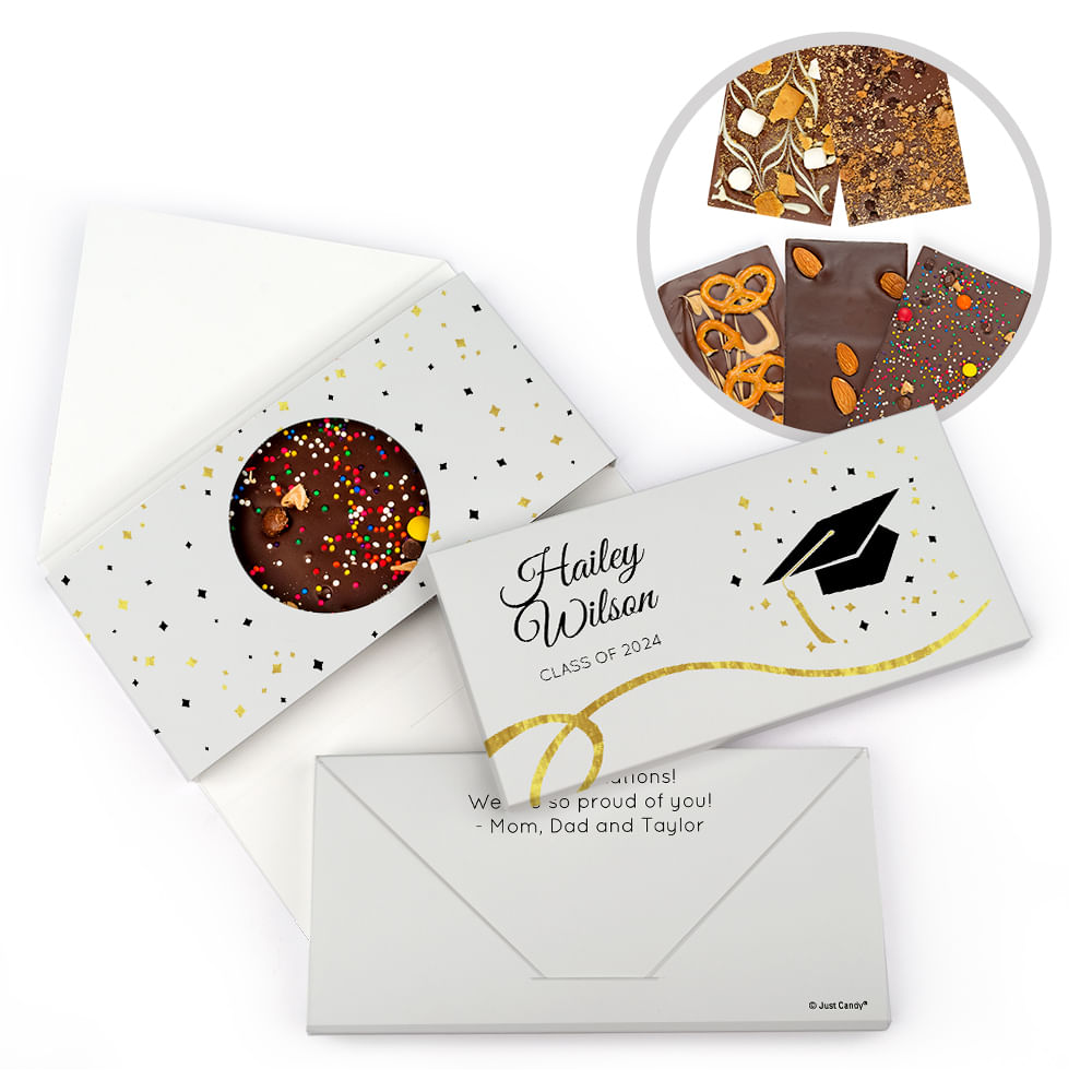 Personalized Graduation Cap and Confetti Gourmet Infused Belgian ...