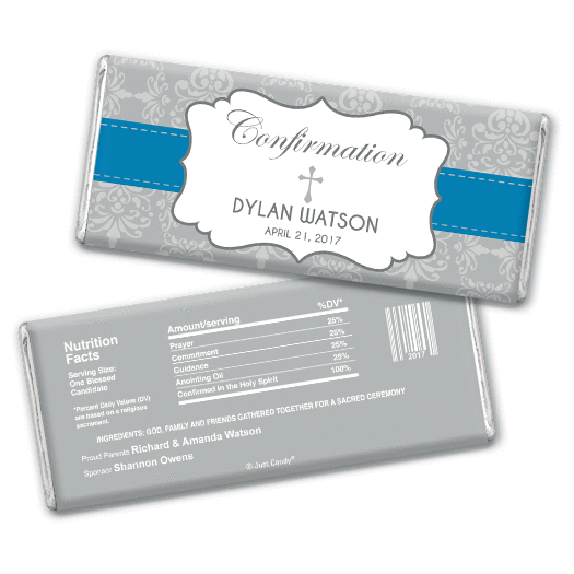 Personalized Confirmation Chocolate Bar & Wrapper - Personalized ...