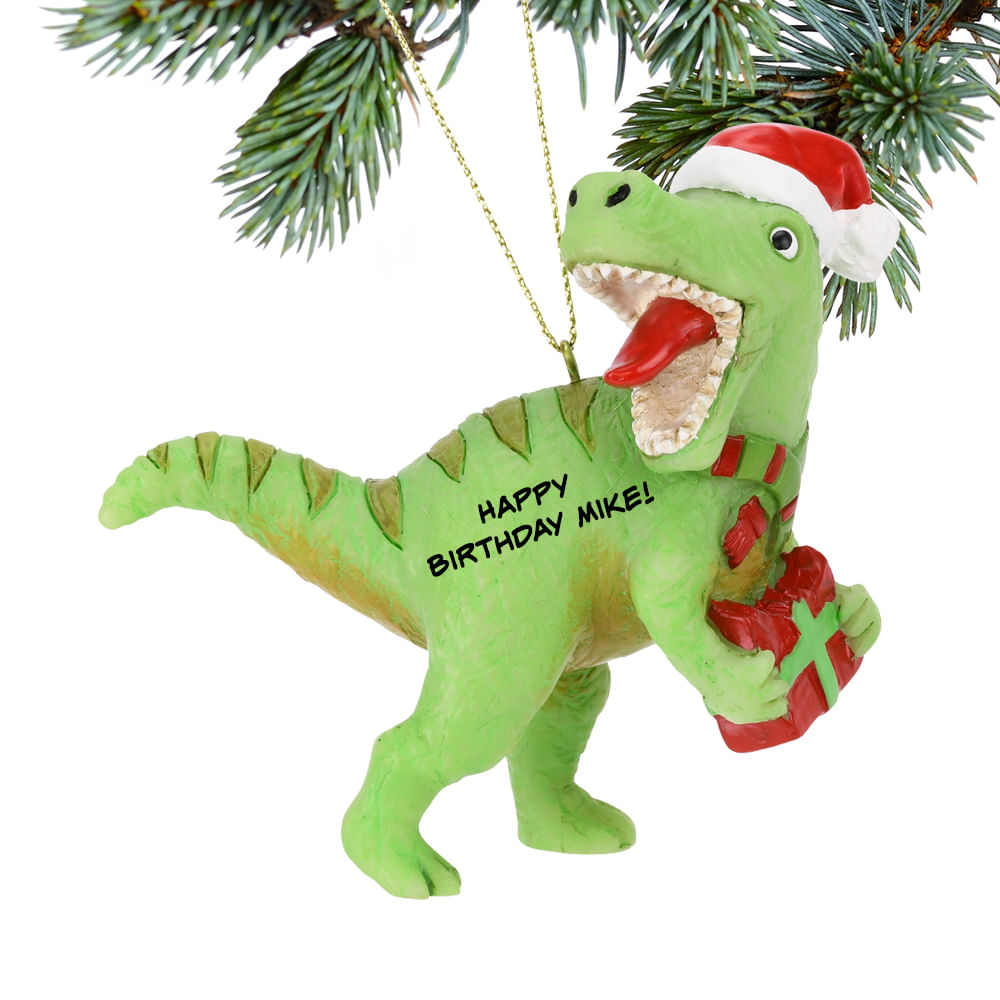 Personalized Birthday Rex Christmas Ornament - Personalized Christmas ...