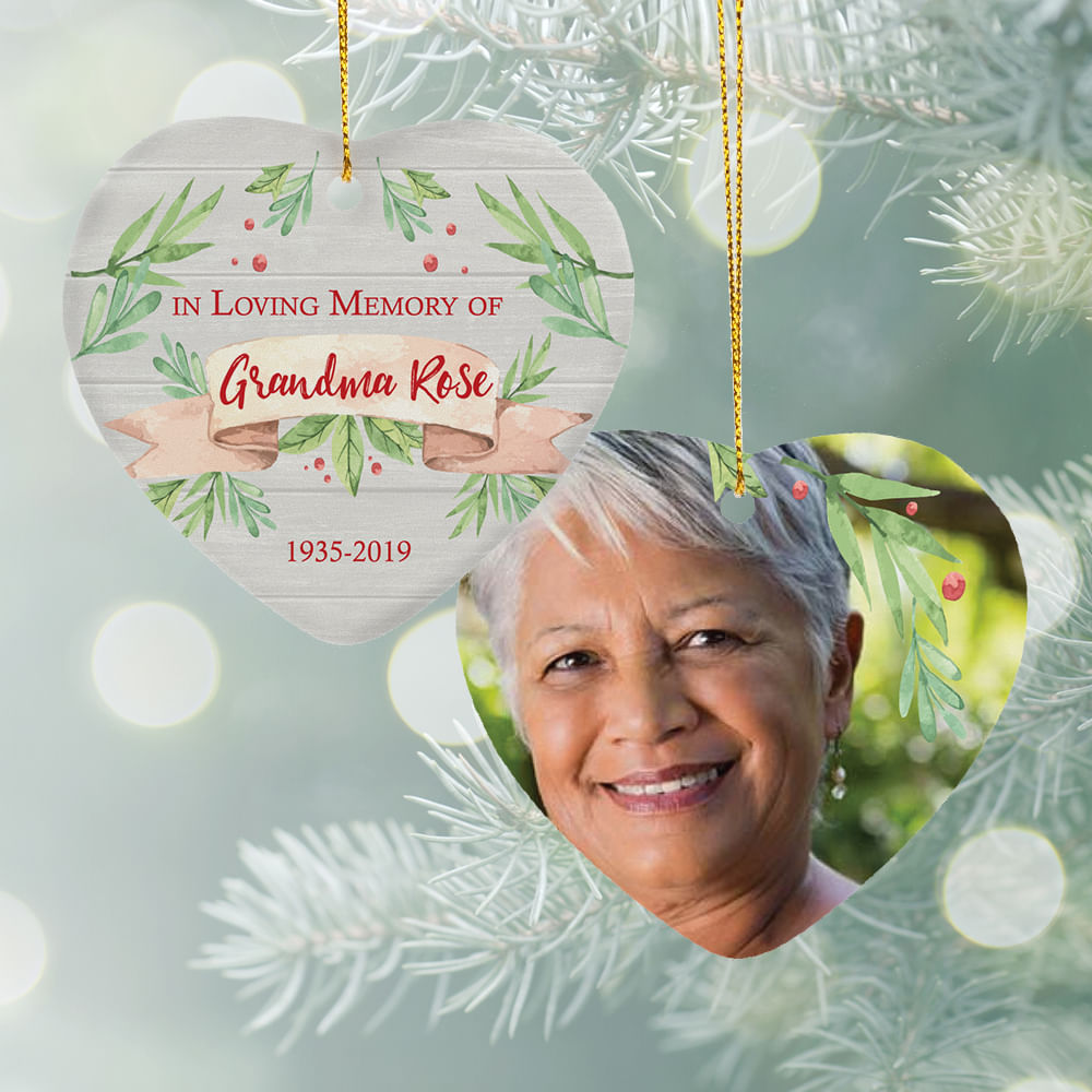 Memorial Christmas Ornament - Personalized Christmas Ornaments ...