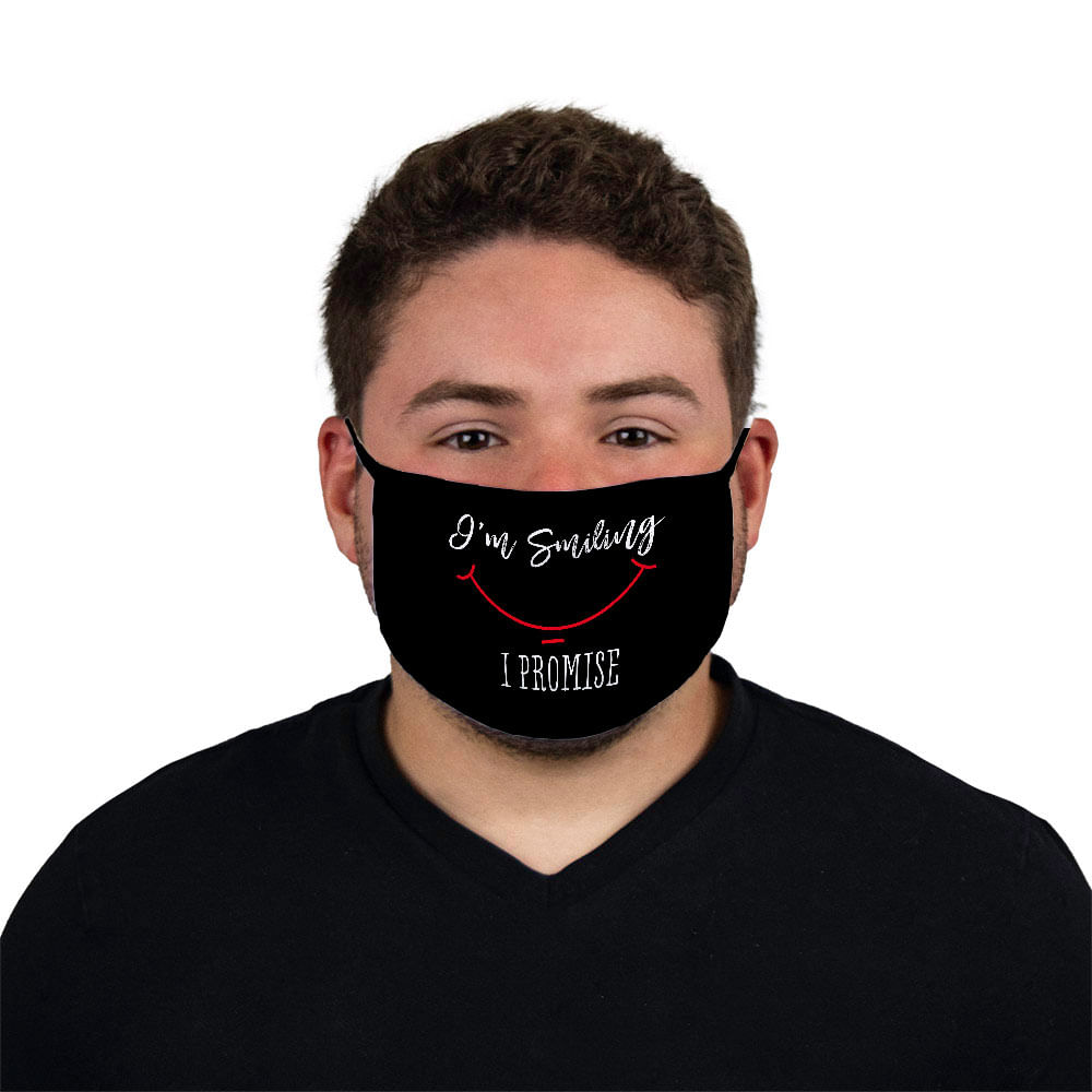 I'm Smiling I Promise Face Mask - Personalized Christmas Ornaments ...