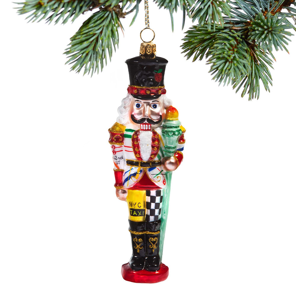 Glass Nutcracker - New York City Version Christmas Ornament ...