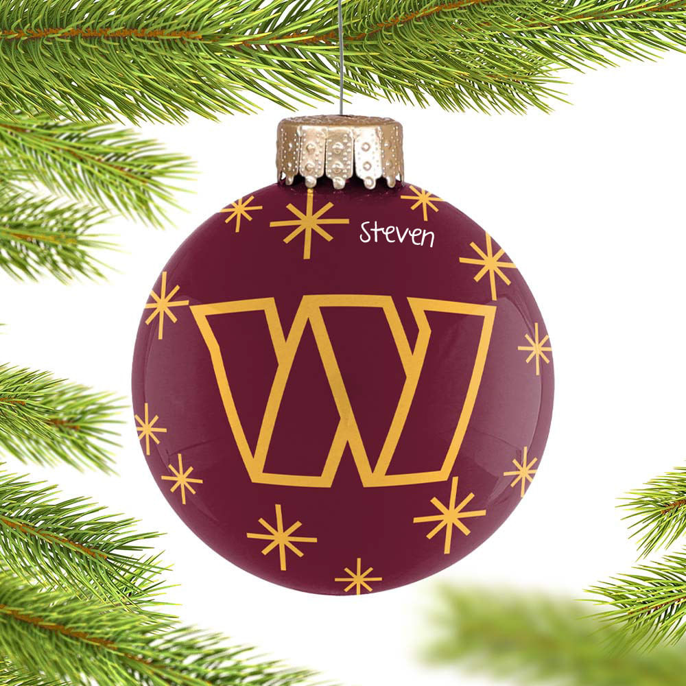 Personalized Washington Commanders Ball Christmas Ornam - Personalized ...