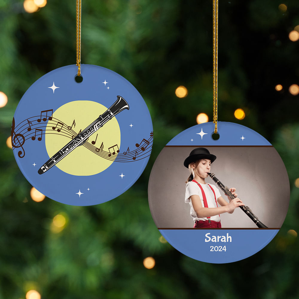 Personalized Clarinet Christmas Ornament - Personalized Christmas ...