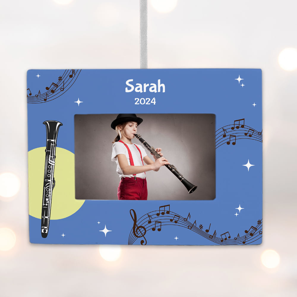 Personalized Clarinet Picture Frame Photo Ornament - Personalized ...