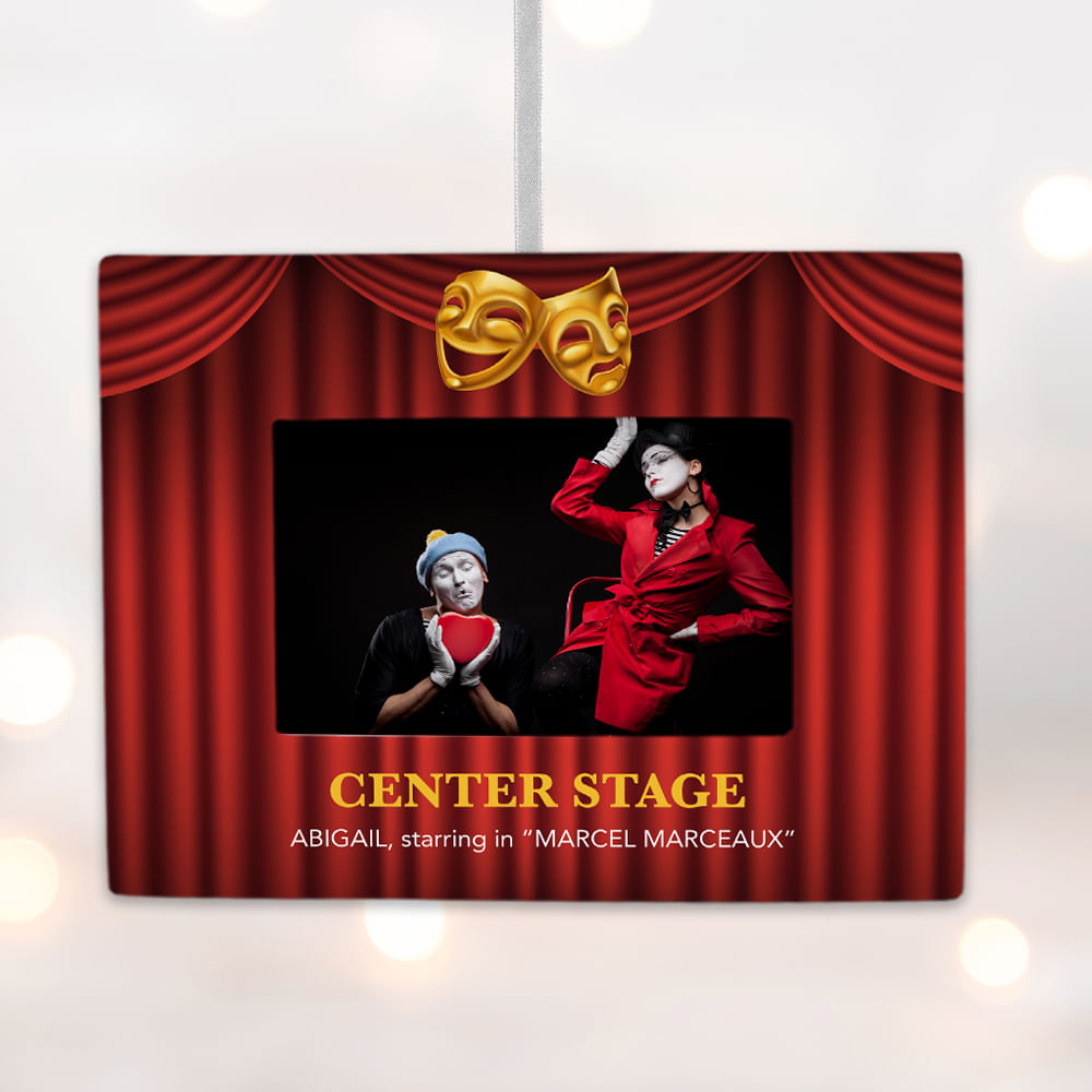 Personalized Theater Picture Frame Photo Ornament - Personalized ...