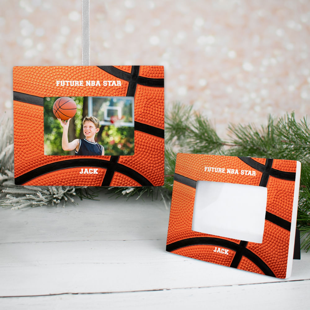 Personalized Future NBA Star Picture Frame Christmas Ornament ...