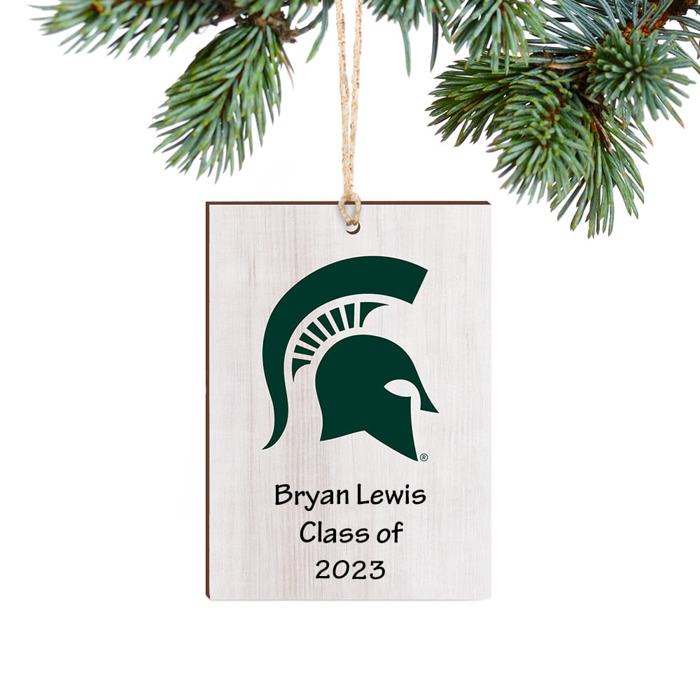 Personalized Michigan State Christmas Ornament - Personalized Christmas Ornaments | Ornament Shop