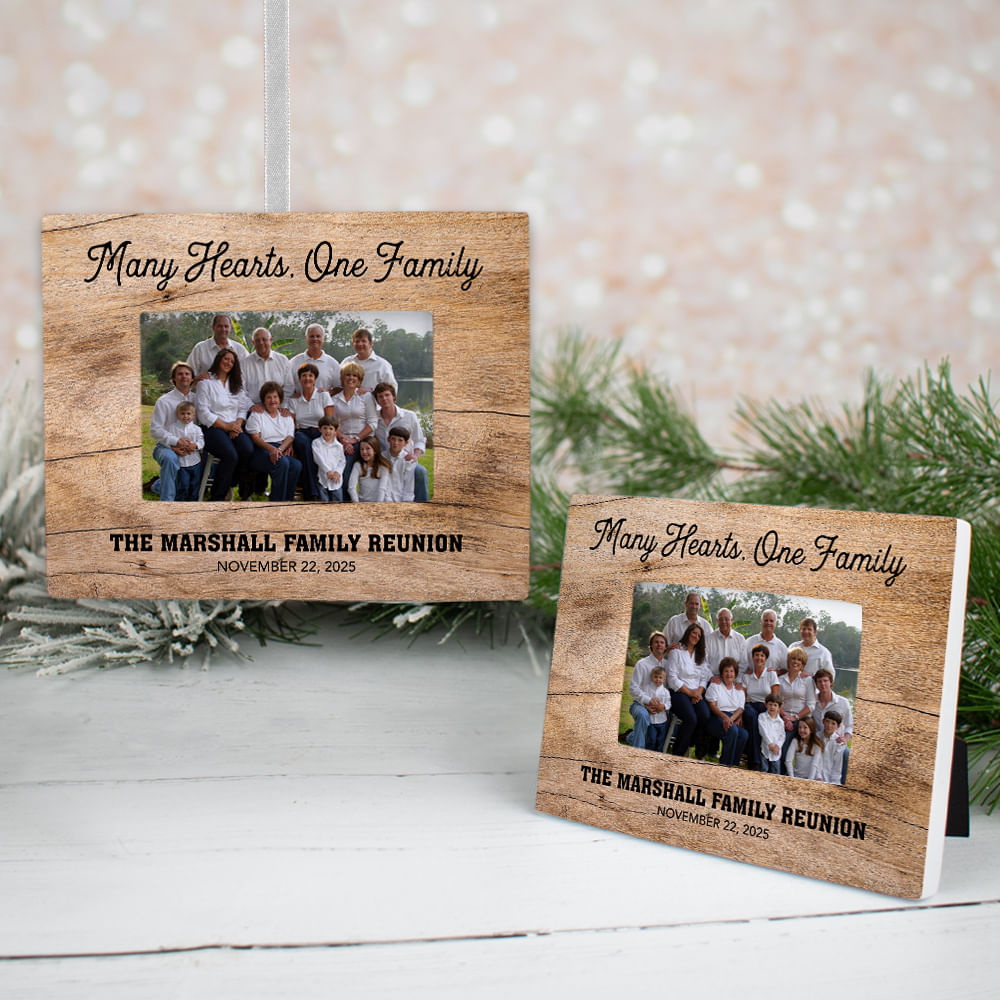 Personalized Family Reunion Picture Frame Photo Ornament - Personalized ...