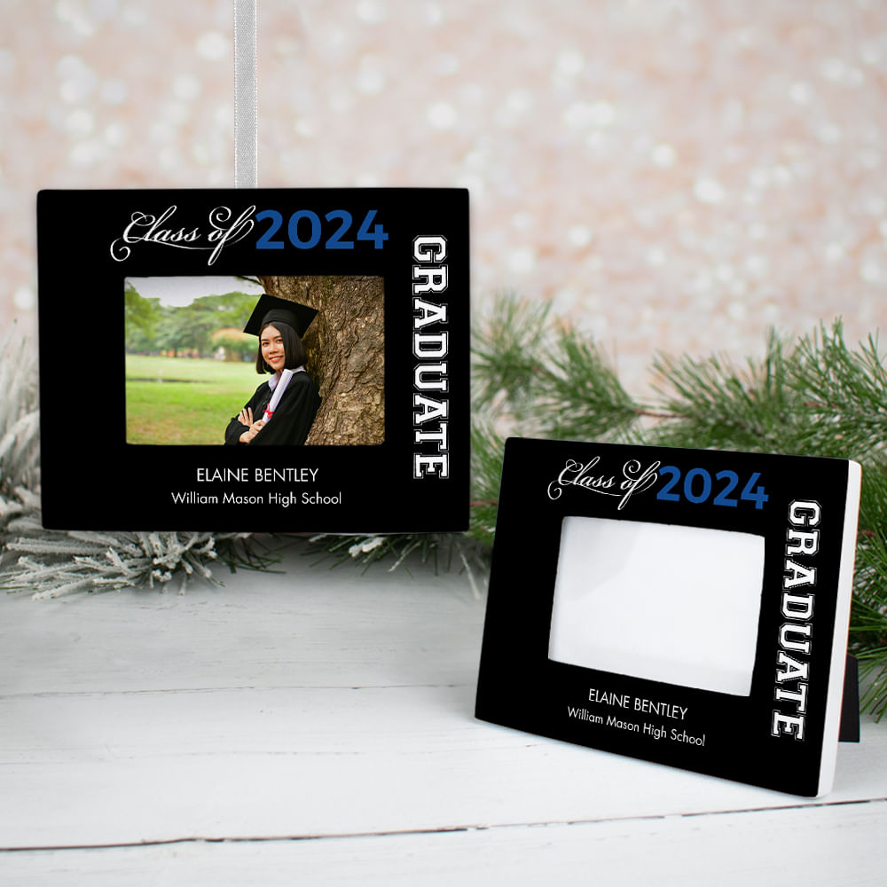 Personalized Graduate Picture Frame Photo Ornament - Personalized ...
